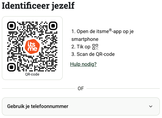 Aanmelden via QR-code – itsme Customer Support